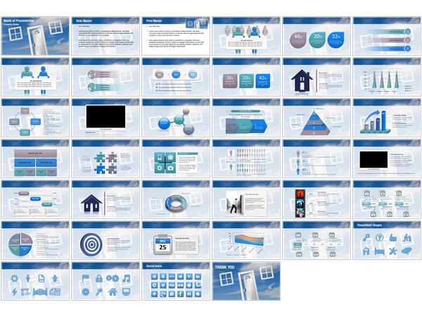 Dream Home PowerPoint Templates - Dream Home PowerPoint Backgrounds ...