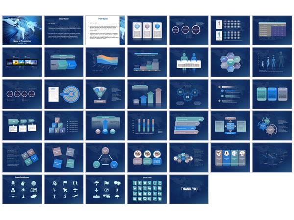 Global Map PowerPoint Templates - Global Map PowerPoint Backgrounds ...