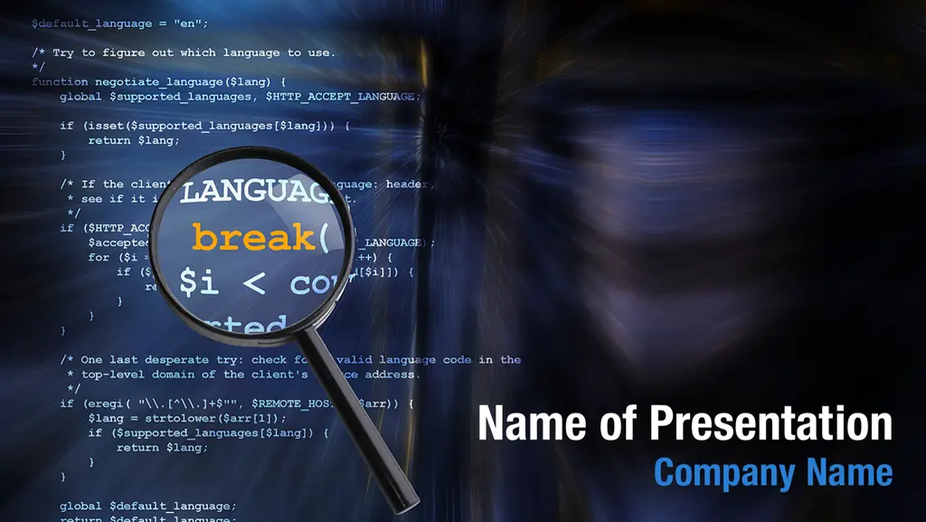 Computer Programming Powerpoint Template Free
